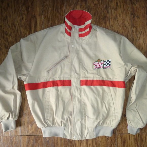 Miller High Life | Jackets & Coats | Performance Jacket Cream And Red ...